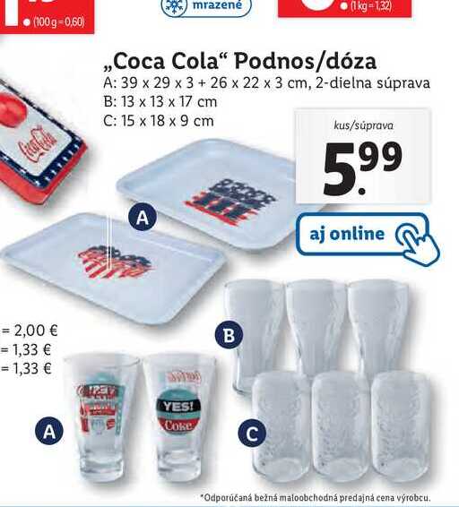 Coca Cola Podnos/dóza v akcii | Zlacnene.sk