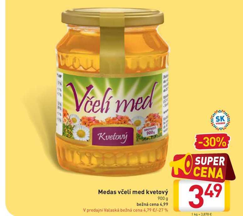 ARCHIV | Medas včelí med kvetový 900 g v akcii platné do: 3.5.2022 ...