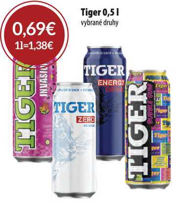 Tiger 0,5l v akcii | Zlacnene.sk