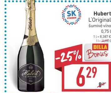 ARCHIV | Hubert L'Original šumivé vino 0,75l v akcii platné do: 17.1. ...
